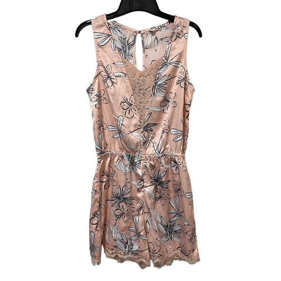 Roxy | Pants & Jumpsuits | Roxy Pink Floral Romper | Poshmark